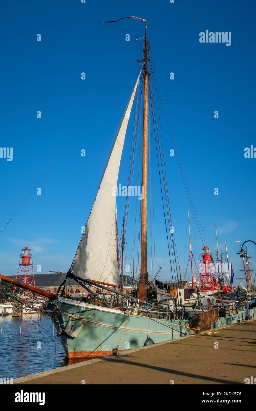 Den Helder, Netherlands. October 2022. Den Helder's former shipyard ...