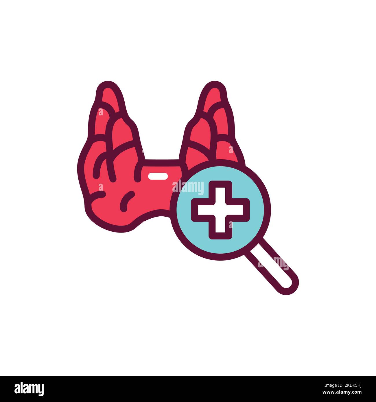 Human thyroid gland anatomical drawing hi-res stock photography and ...