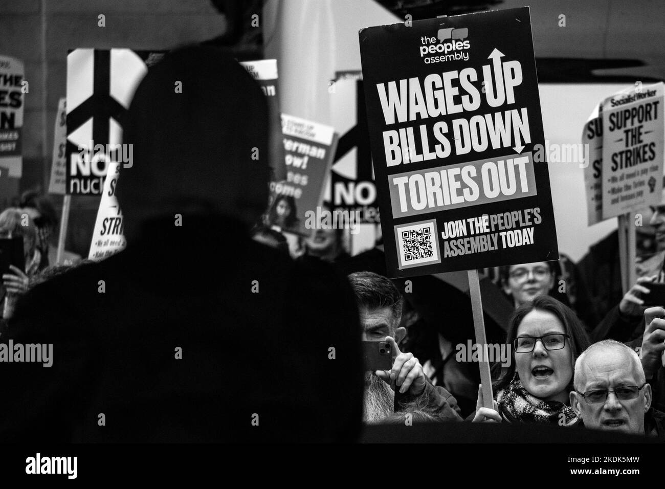 People's Assembly 'Tories Out' general election protests, London, 5 ...