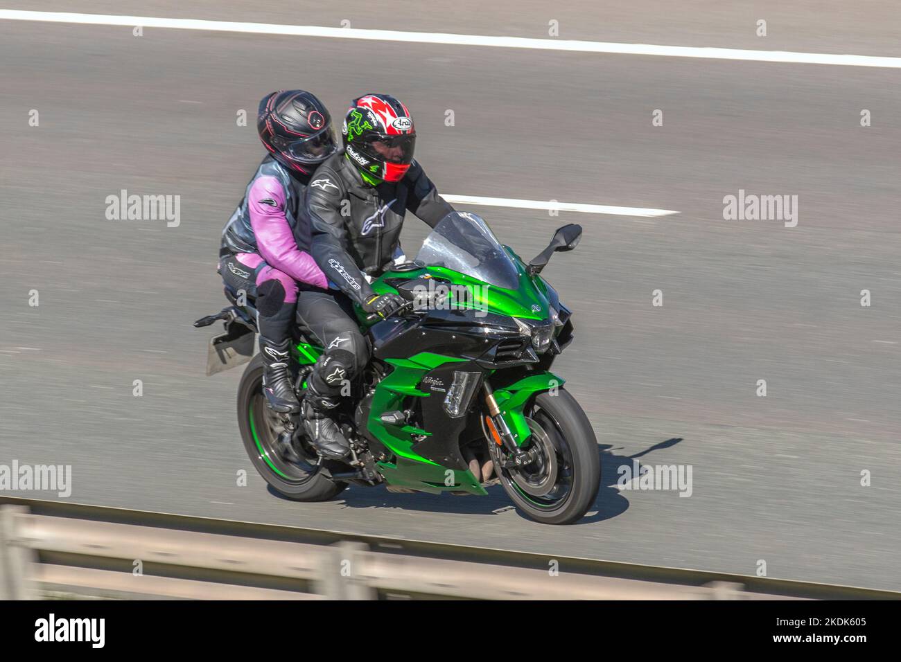 Motorcyclists speed passenger hi-res stock photography and images - Alamy