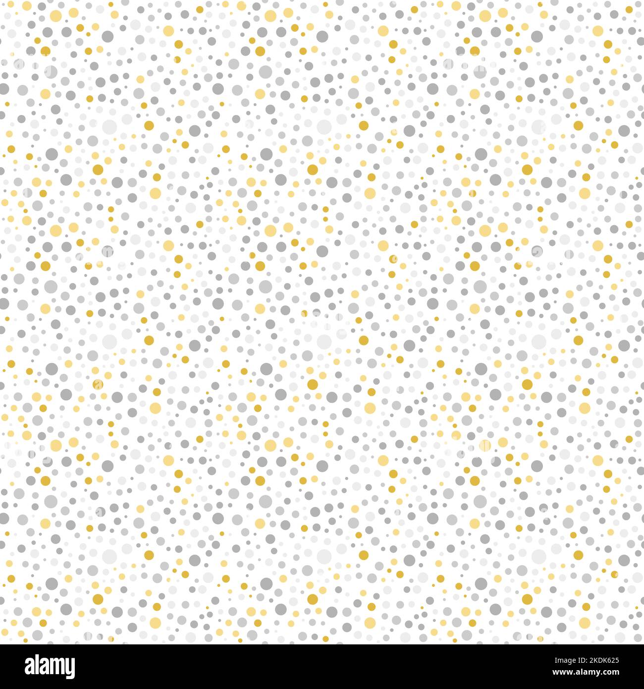 Seamless background with random silver and golden circles. Abstract ...