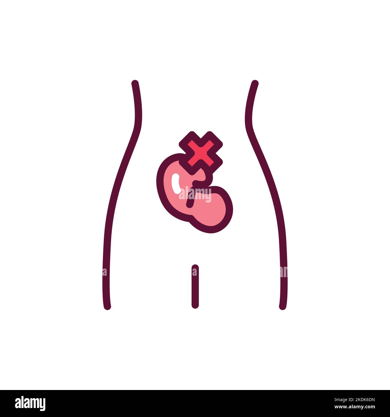 Infertility color line icon. Outline pictogram for web page Stock ...