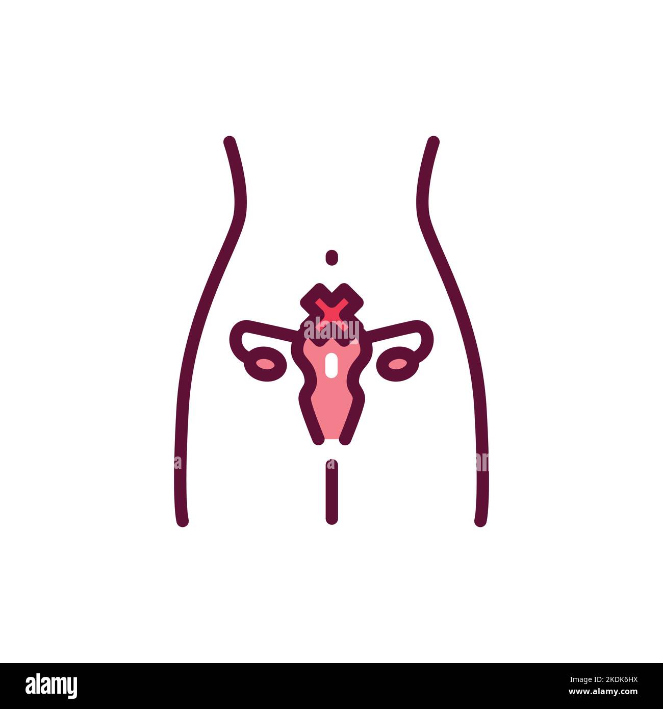Infertility color line icon. Outline pictogram for web page Stock ...