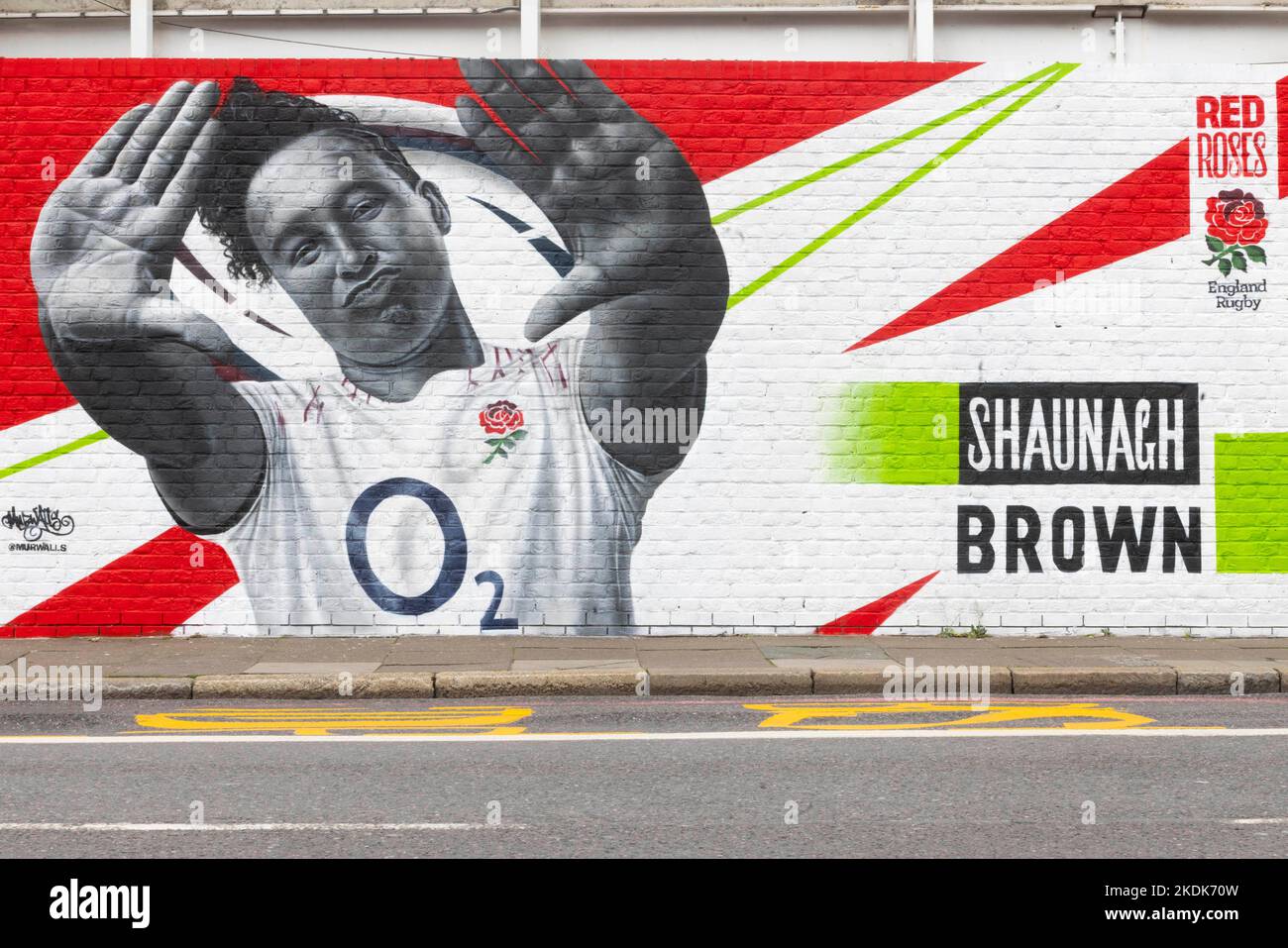 Rugby player mural hi-res stock photography and images - Alamy