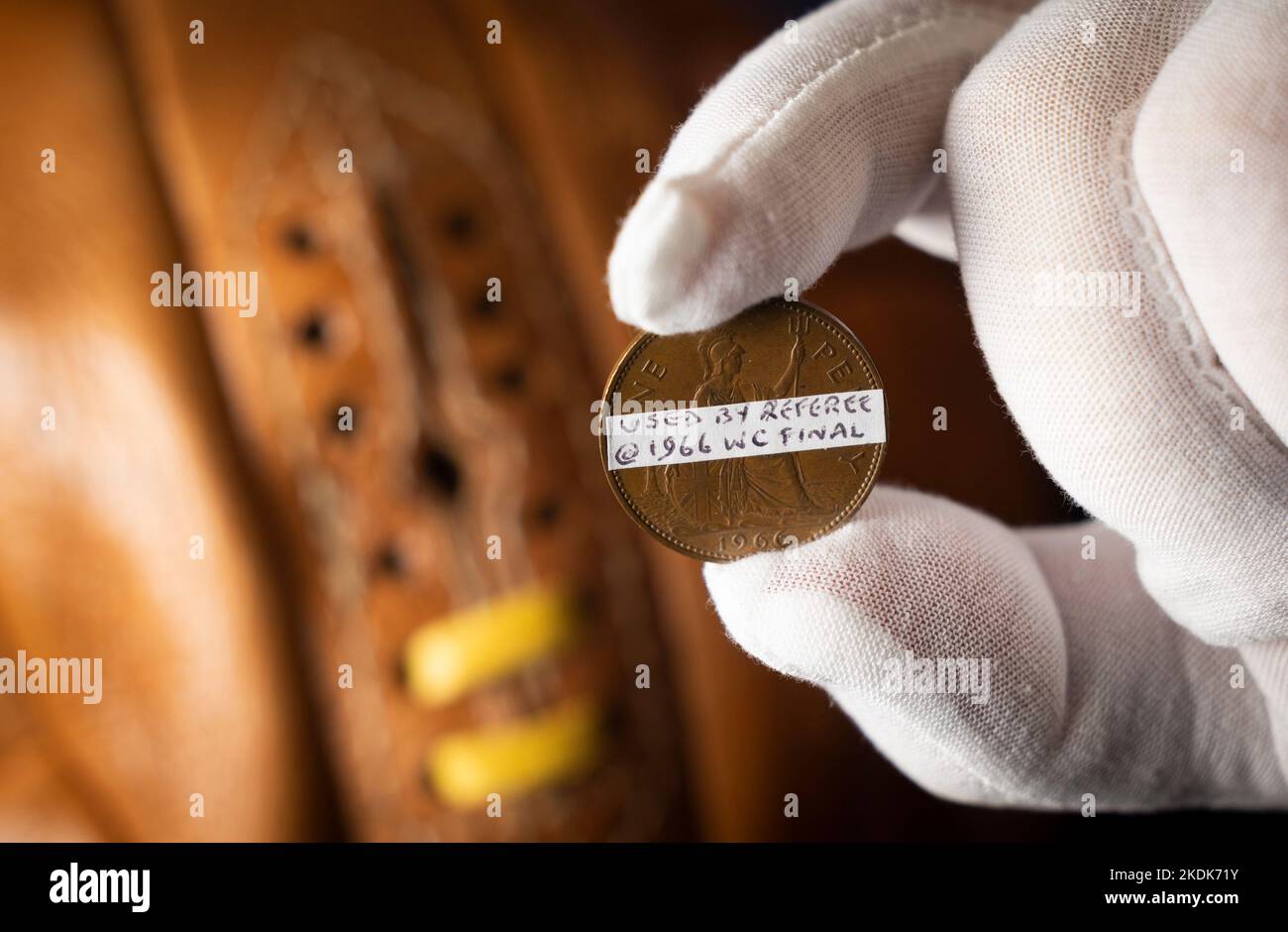 EDITORIAL USE ONLY General views of the English penny used by Swiss ...