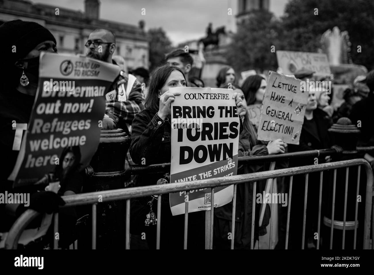People's Assembly 'Tories Out' general election protests, London, 5 ...