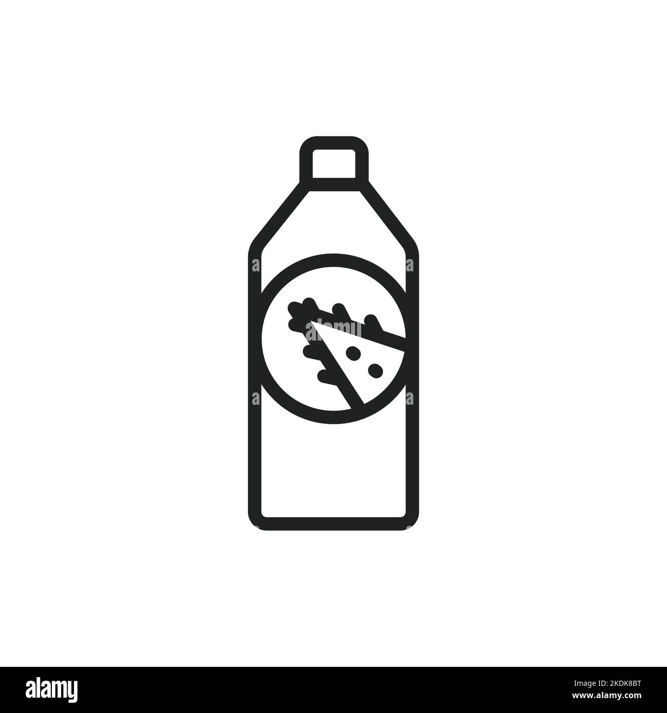 Organic aloe juice line icon. Outline pictogram for web page Stock ...