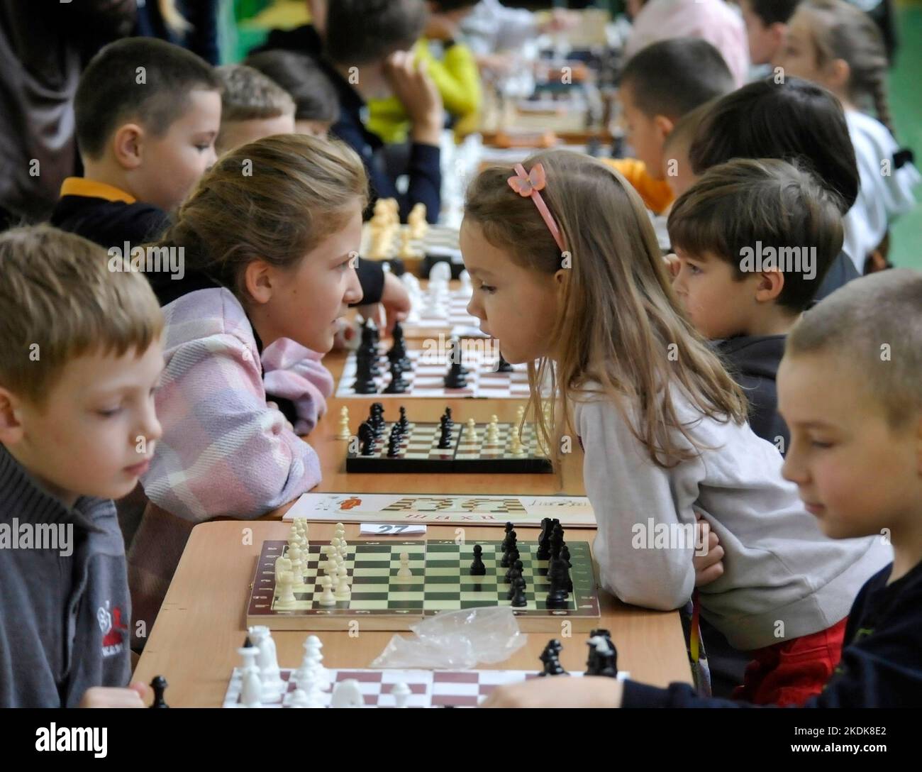 Non Exclusive: VINNYTSIA, UKRAINE - NOVEMBER 6, 2022 - Young players ...
