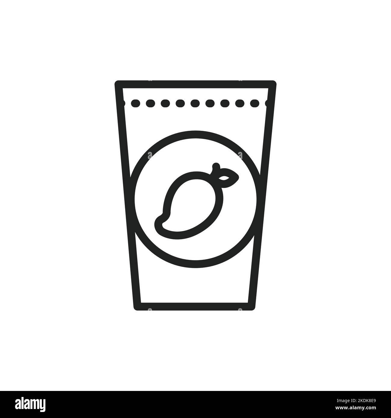 Mango outline Stock Vector Images - Alamy