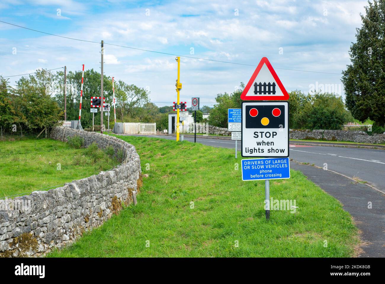 Railway warning signs hi-res stock photography and images - Alamy