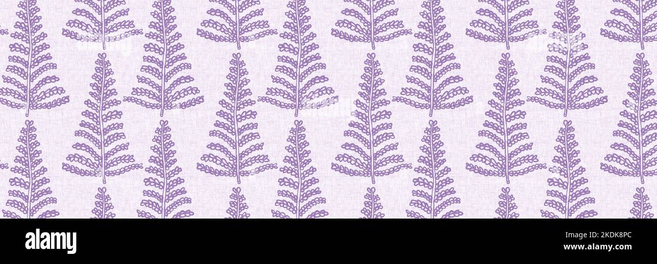 Gender neutral foliage leaf seamless raster border. Simple whimsical 2 ...