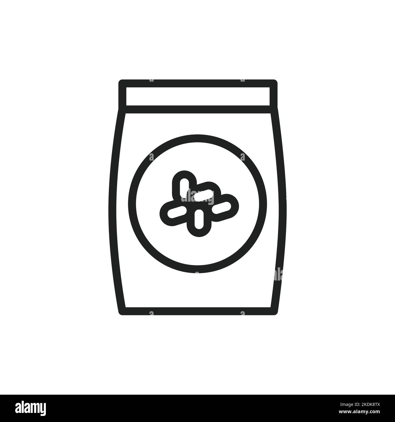 Organic rice color line icon. Outline pictogram for web page Stock ...
