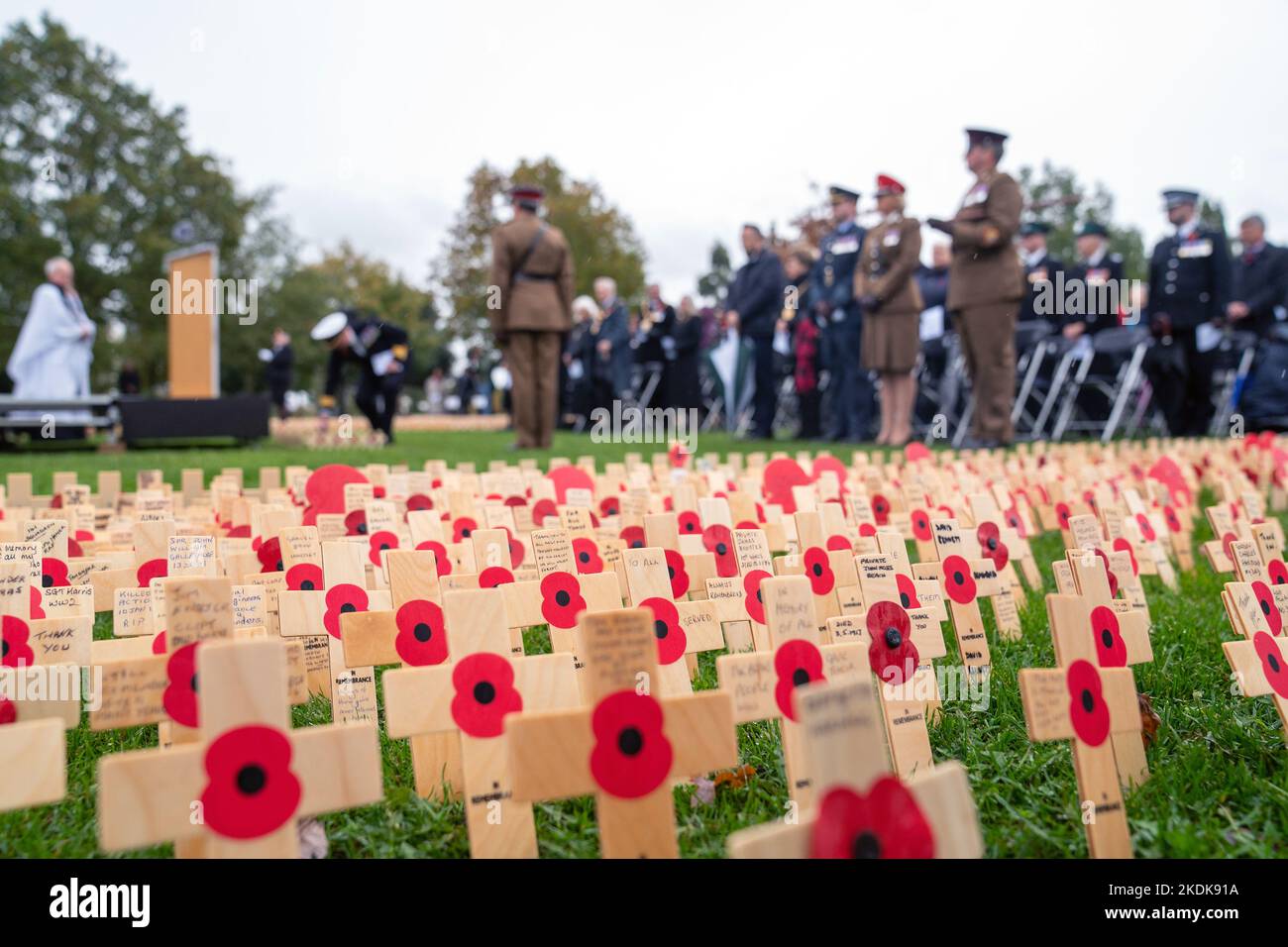 Tributes are planted during the official opening of the 2022 Royal ...