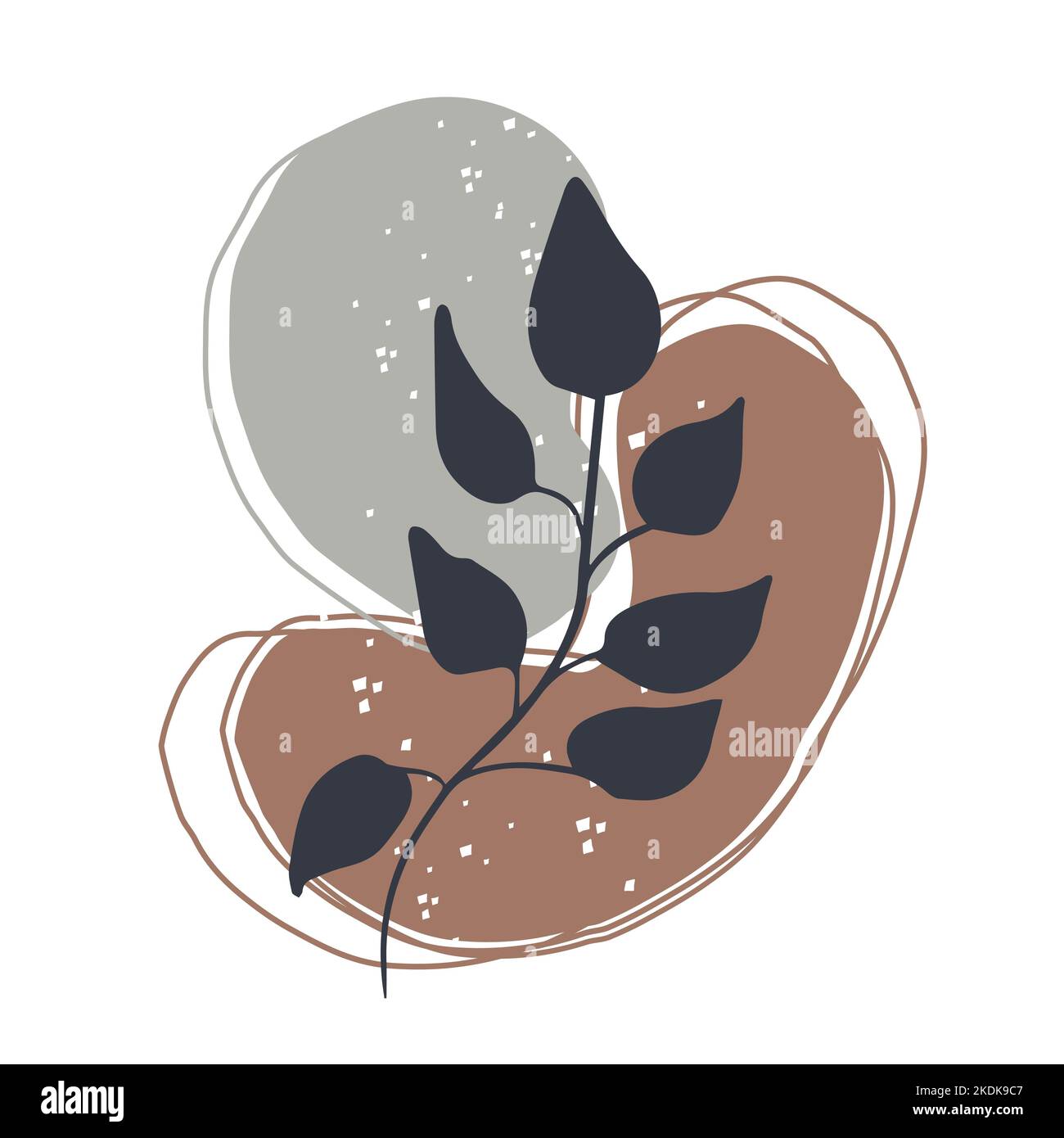 Dynamic abstract shapes in warm Cut Out Stock Images & Pictures - Alamy