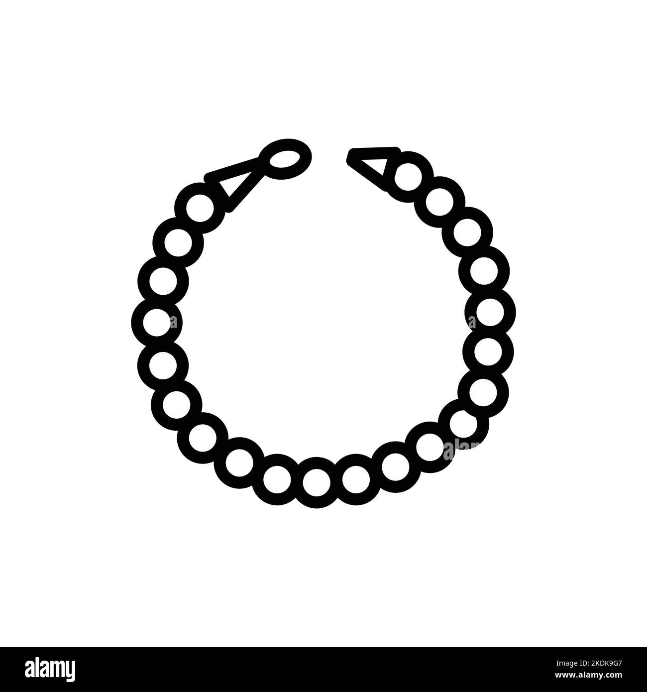Bracelet line icon. Isolated vector element Stock Vector Image & Art ...