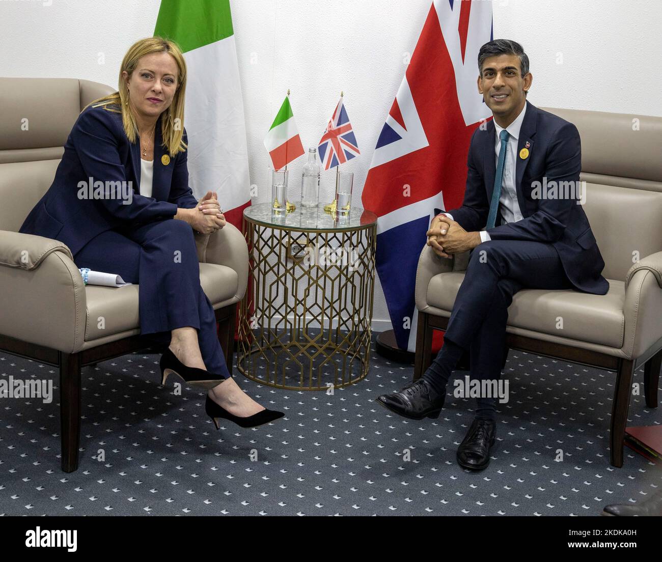 Prime Minister Rishi Sunak meets with Italian Prime Minister Giorgia ...