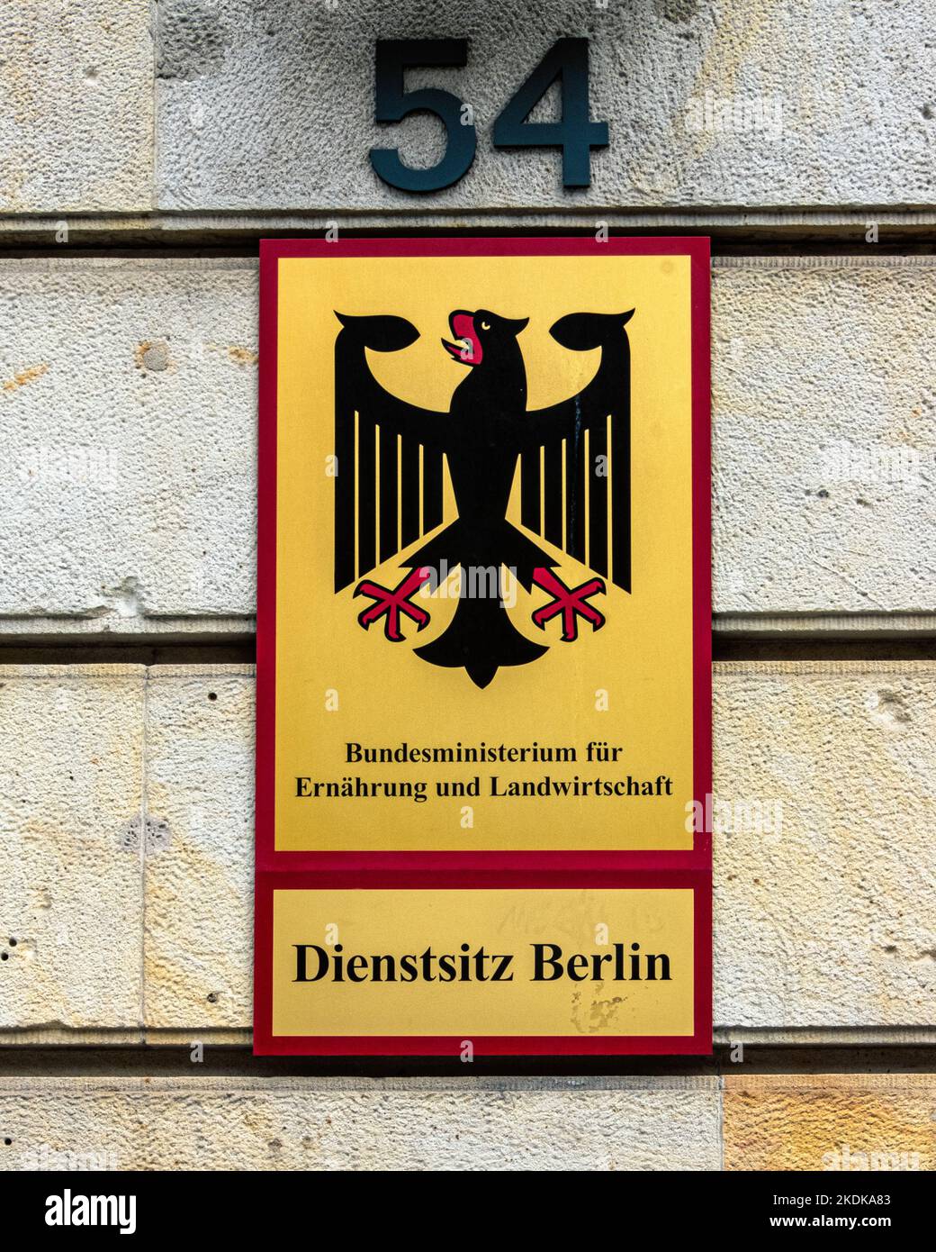 Federal Eagle outside The Federal Ministry of Food and Agriculture ...