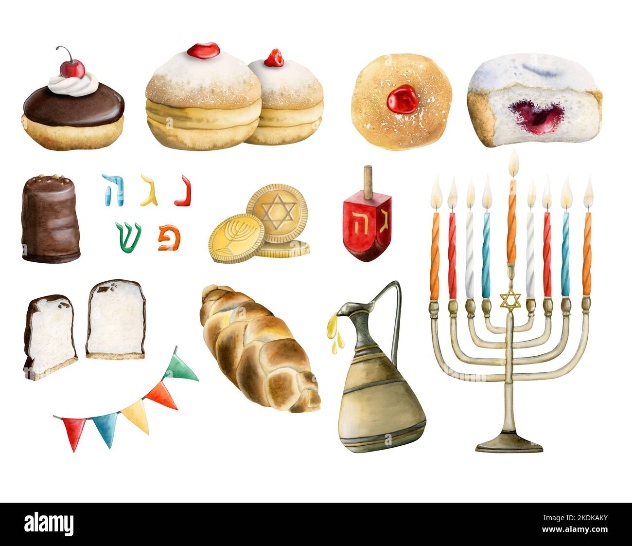 Hanukkia Cut Out Stock Images & Pictures - Alamy