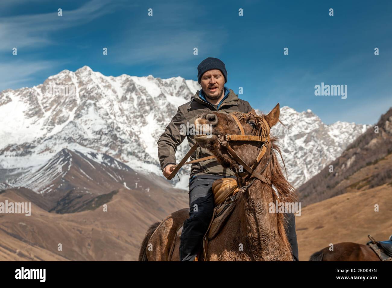 Georgia nature wilderness handsome traveller Stock Photo - Alamy