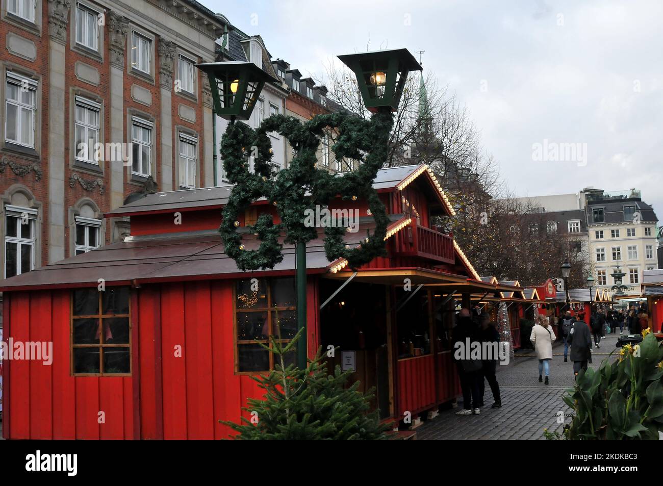 Copenhagen/Denmark/07 November 2022/ christmas market at hojbro plads ...
