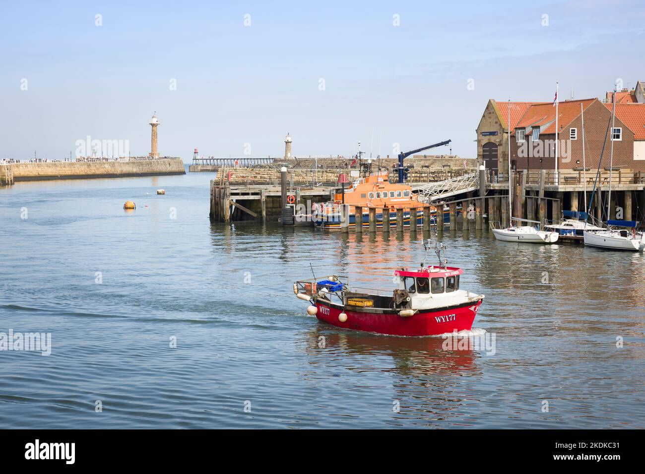 Whitby commercial fishing boat hi-res stock photography and images - Alamy