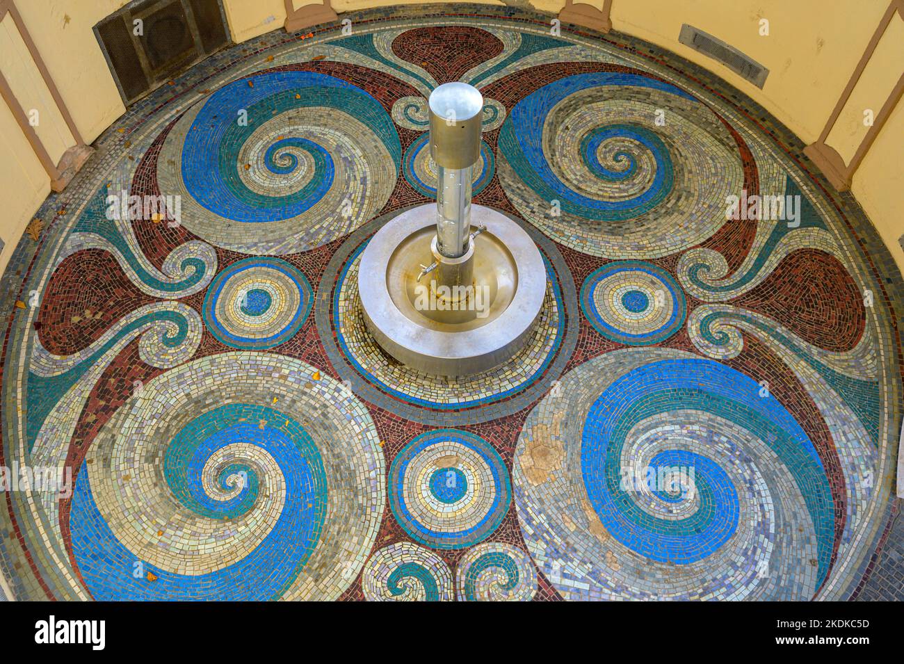 Top down view of a public spring known as Roemerquelle in Bad Ems Stock Photo - Alamy