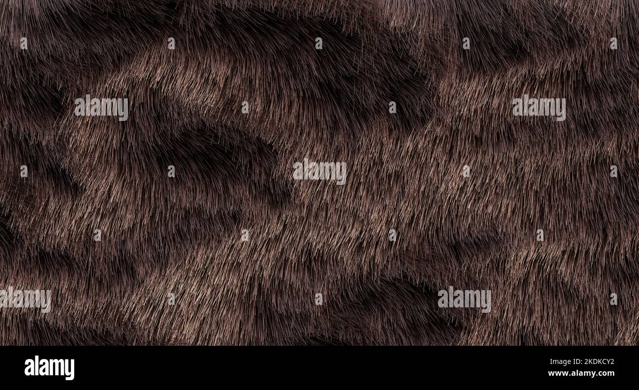 brown colored furry abstract background. 3d render Stock Photo - Alamy