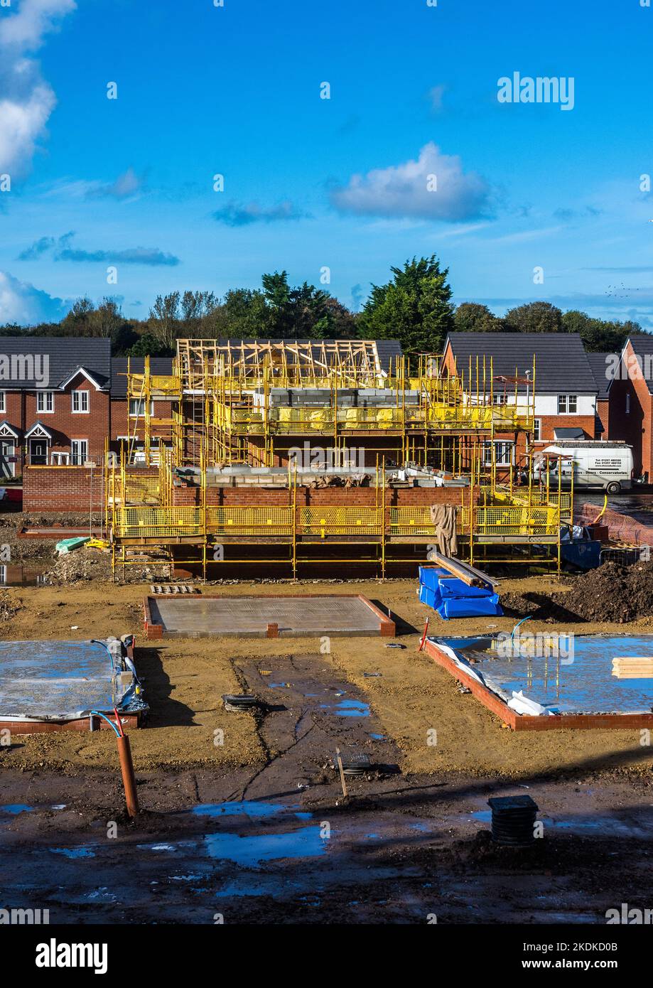 New houses being built on an old brownfield site Stock Photo - Alamy