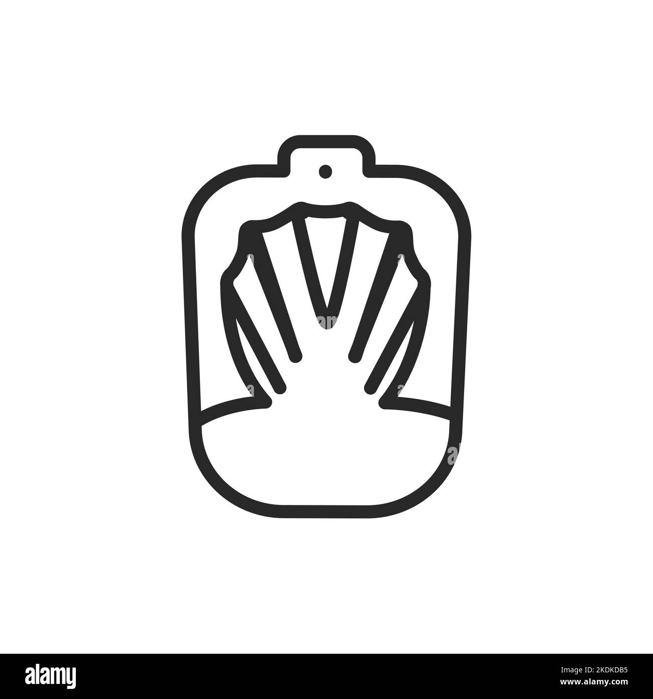 Nail care icon linear Cut Out Stock Images & Pictures - Alamy