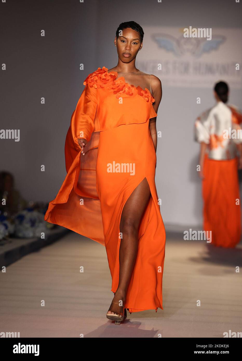 MIAMI, FLORIDA - NOVEMBER 06: A model walks the runway at the Angel ...