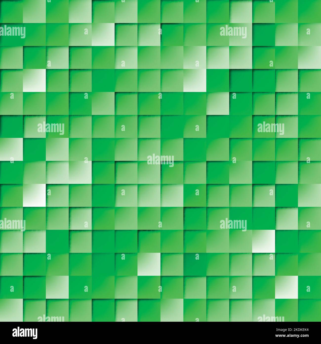 Abstract Random Tile of Green Colors of Various Tones and Saturation ...