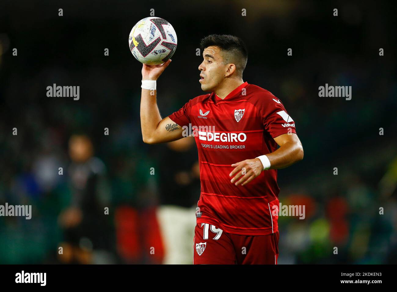 Marcos Acuna of Sevilla FC during the La Liga match between Real Betis ...