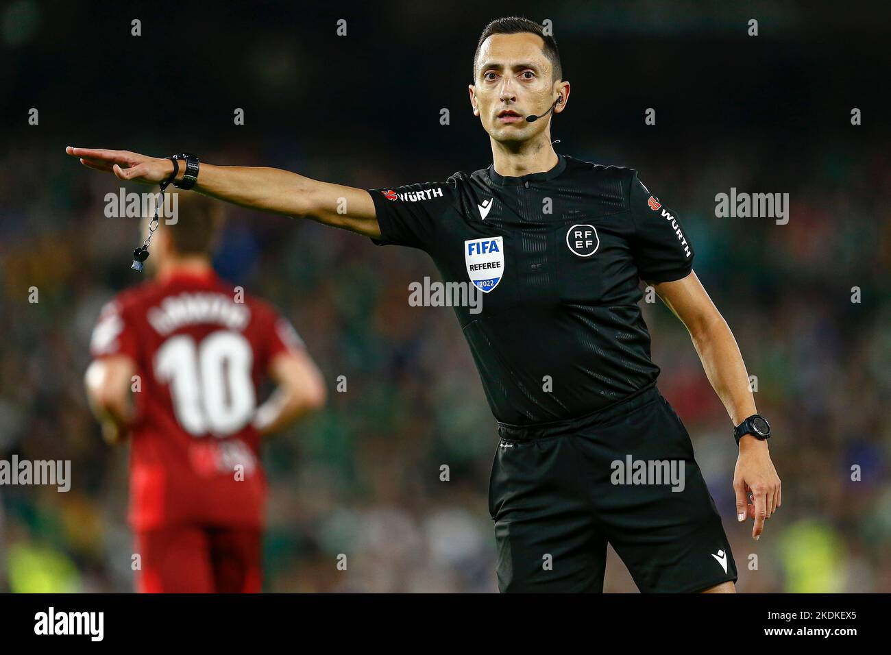 The referee jose maria sanchez martinez during the La Liga match ...