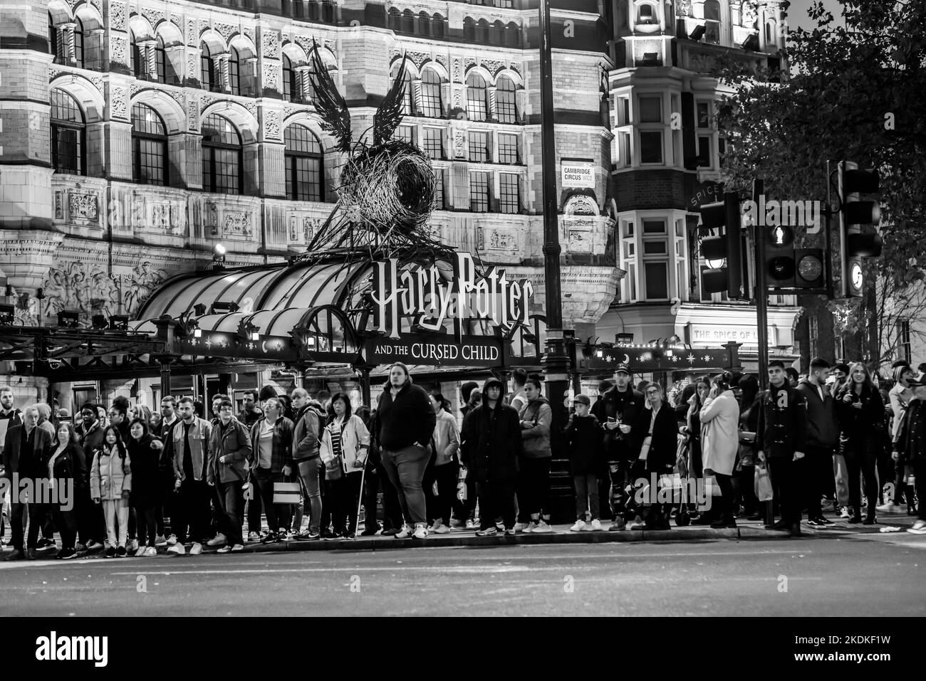 Shaftesbury avenue night Black and White Stock Photos & Images - Alamy