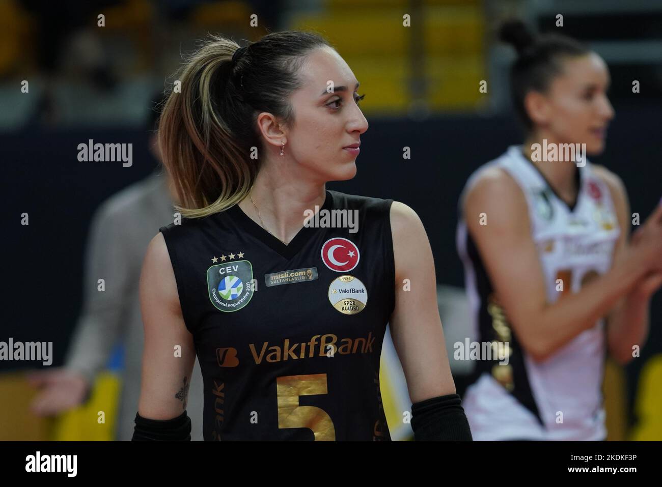 ISTANBUL, TURKEY - APRIL 03, 2022: Ayca Aykac in Vakifbank vs Kuzeyboru ...