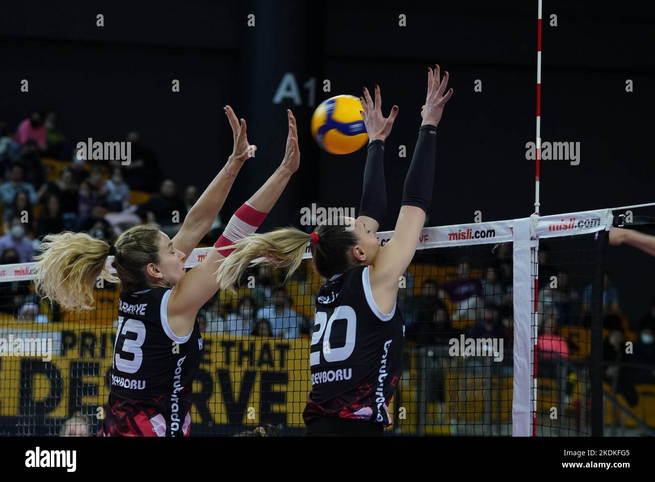 ISTANBUL, TURKEY - APRIL 03, 2022: Sabriye Gonulkirmaz Dikmen and Elif ...