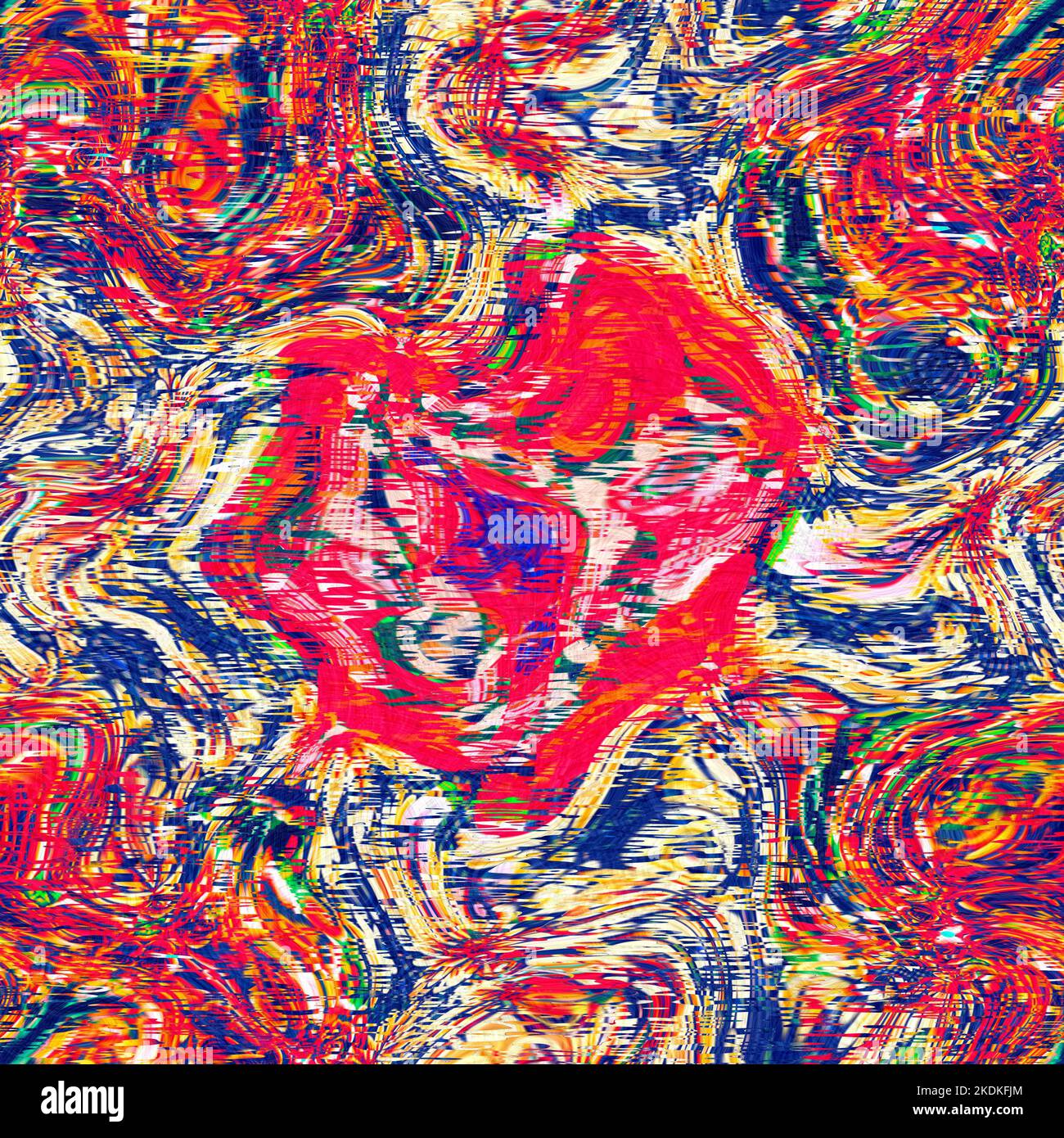 Vibrant pink distortion pattern. Bright colorful kitsch wallpaper for ...