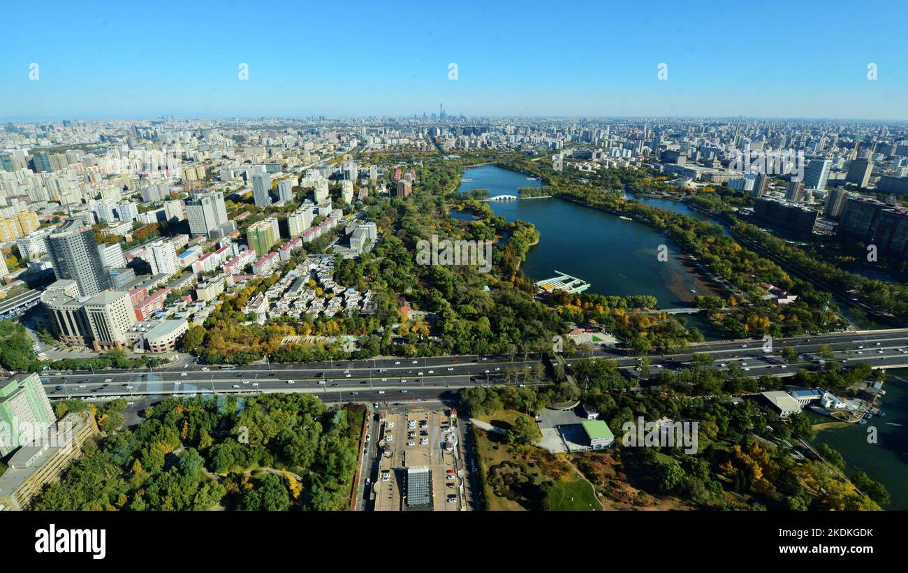 BEIJING,CHINA - NOVEMBER 7, 2022 - A panoramic view of the city of ...
