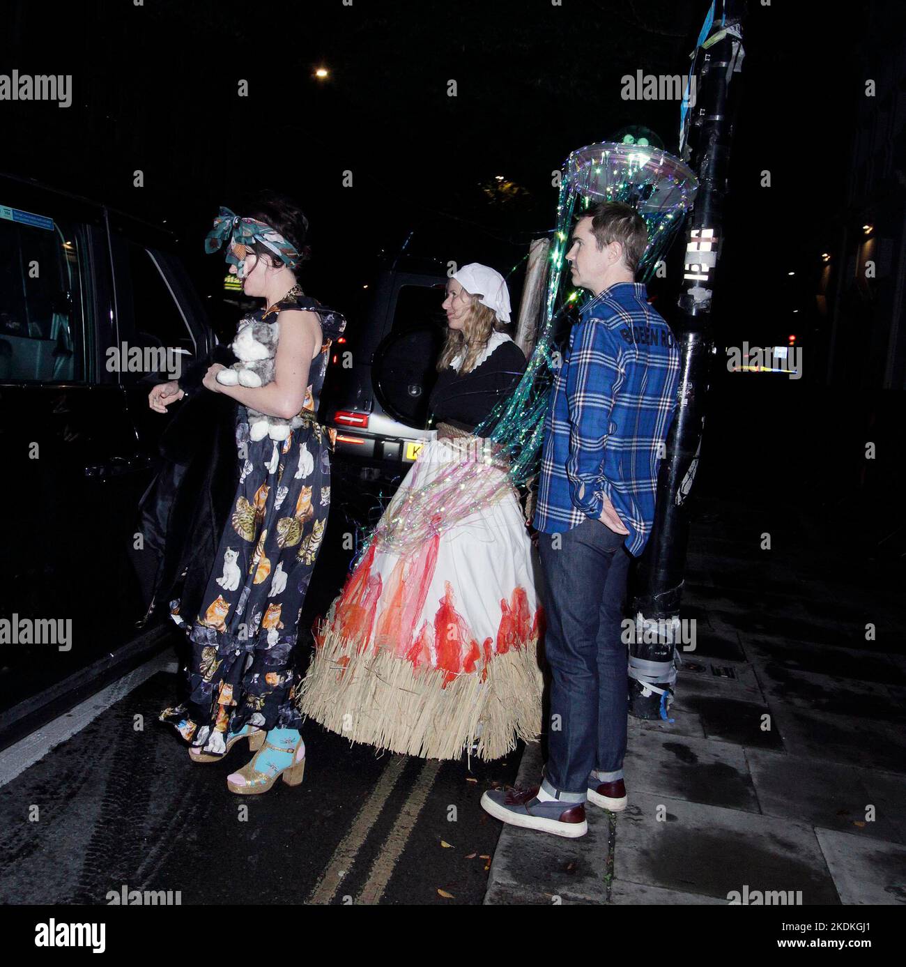 Jimmy carr and wife at kook’s for Jonathan ross party 31/10/2022 blitz ...