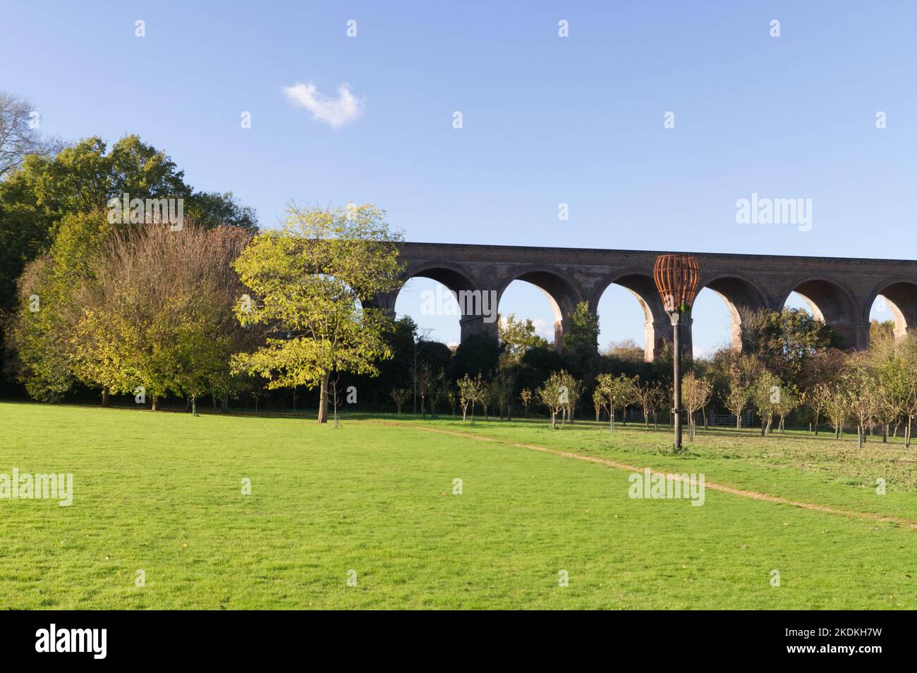 Chappel Viaduct in Essex as seen from Millenium Green Stock Photo - Alamy