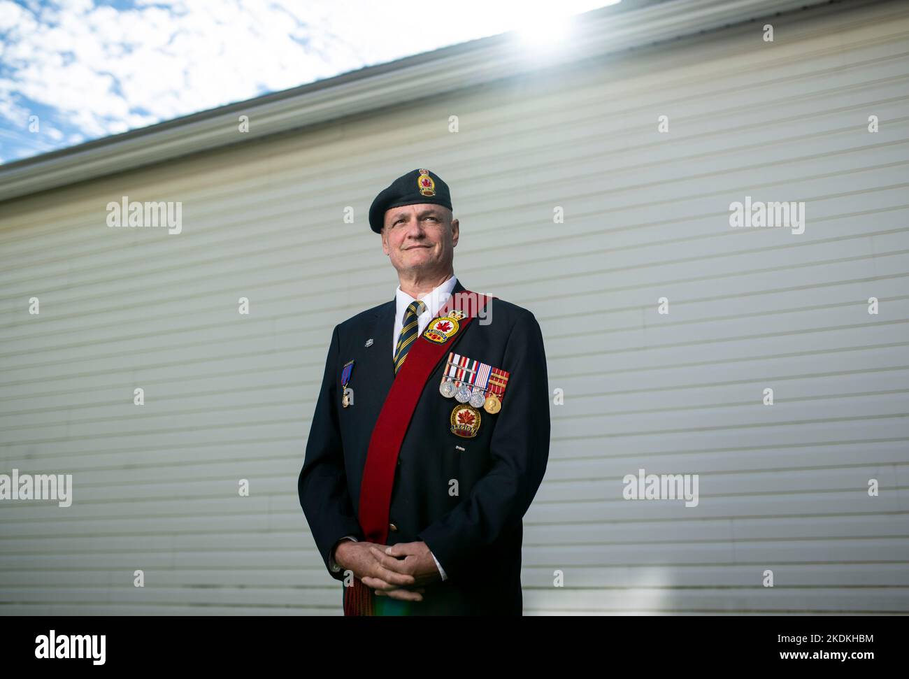 Chief Petty Officer First Class (retired) Jake McDavid stands in Ottawa ...