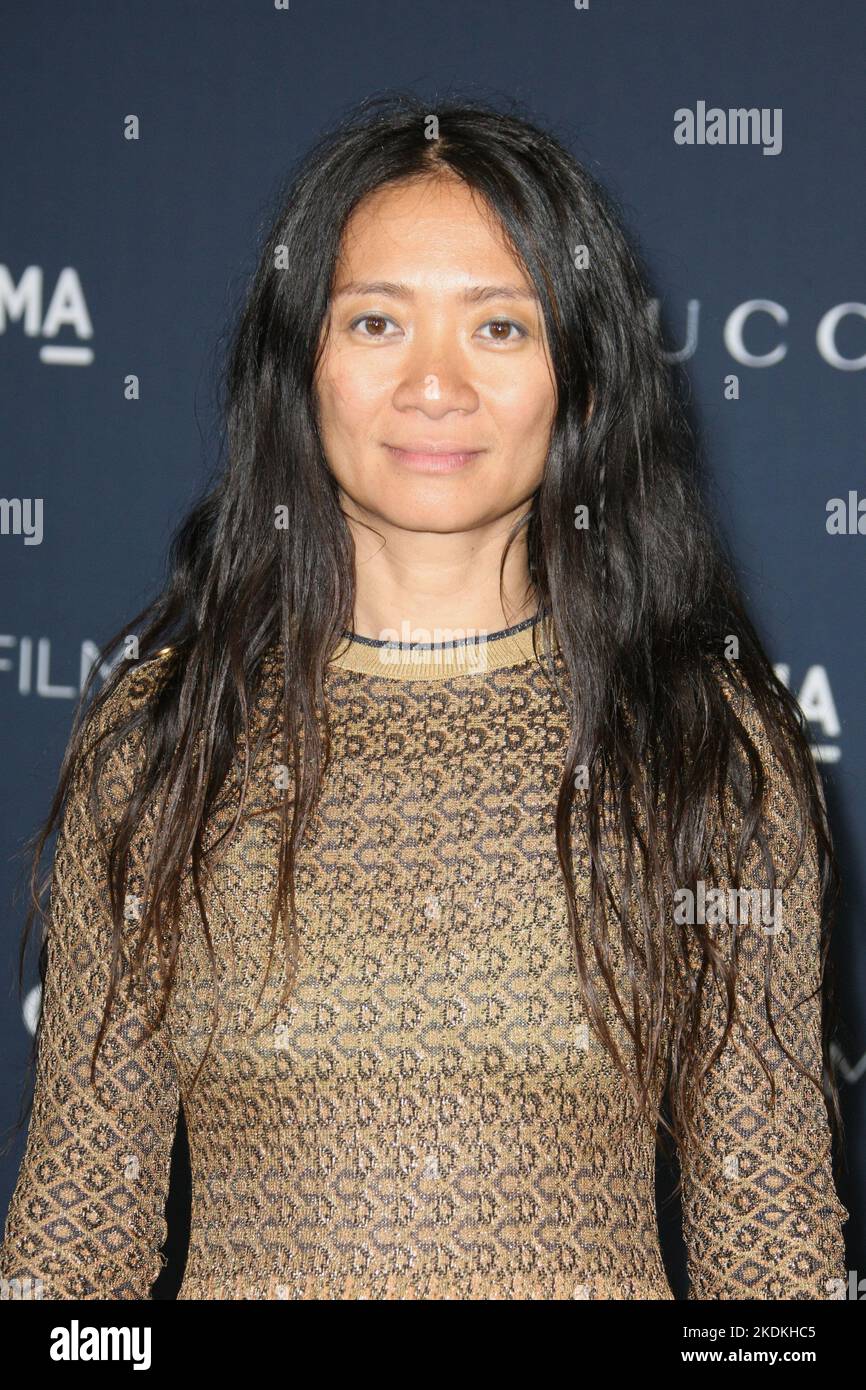 Chloe Zhao attends the 2022 LACMA ART FILM GALA Presented By Gucci at ...