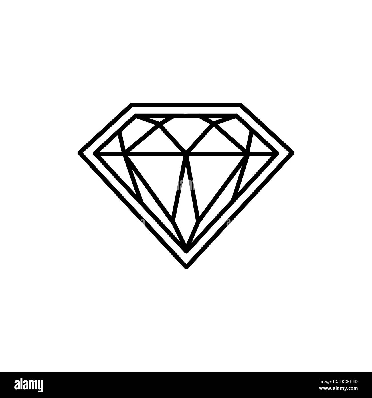 Diamond line drawing hi-res stock photography and images - Alamy