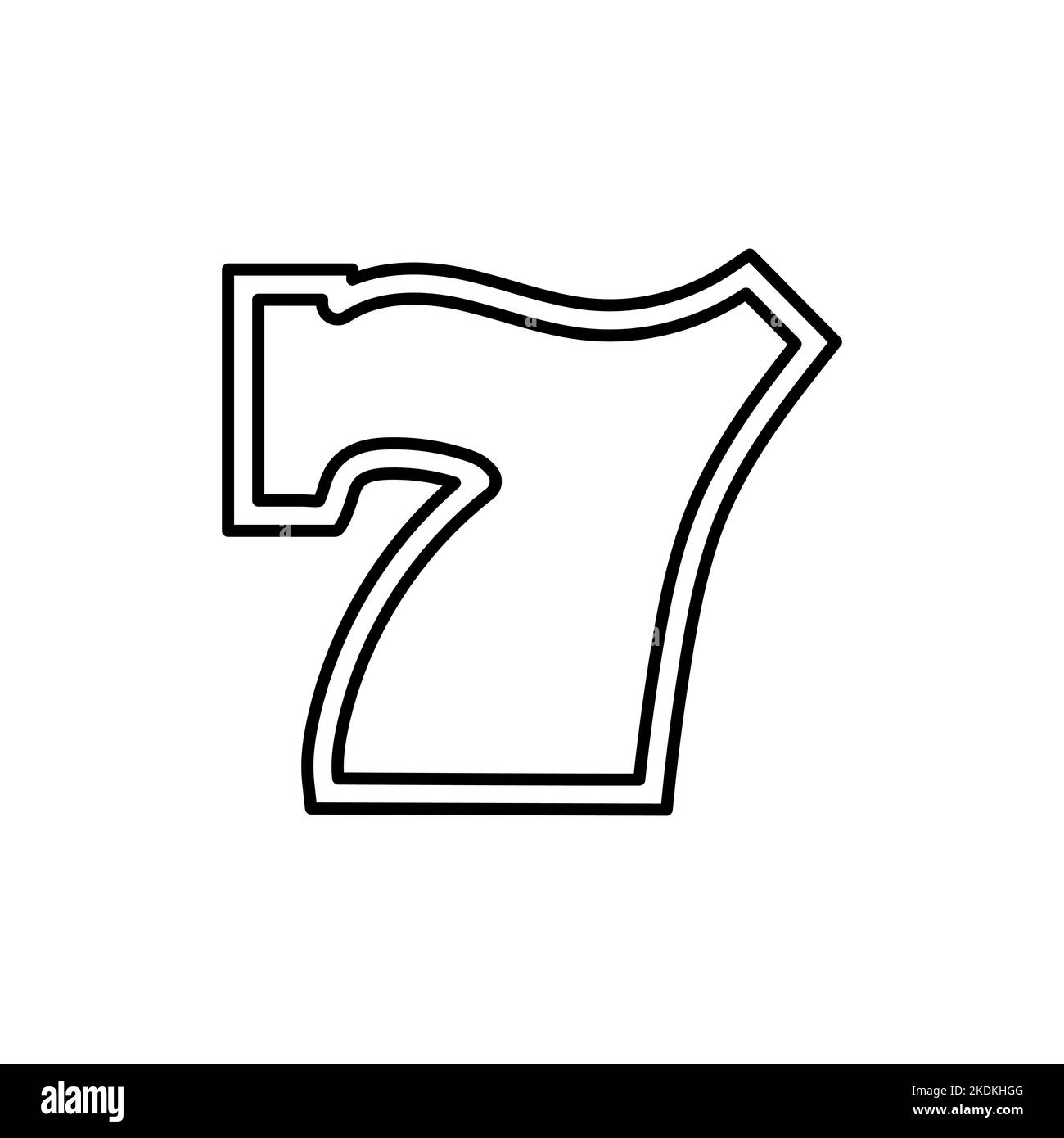 Number cartoon Black and White Stock Photos & Images - Alamy