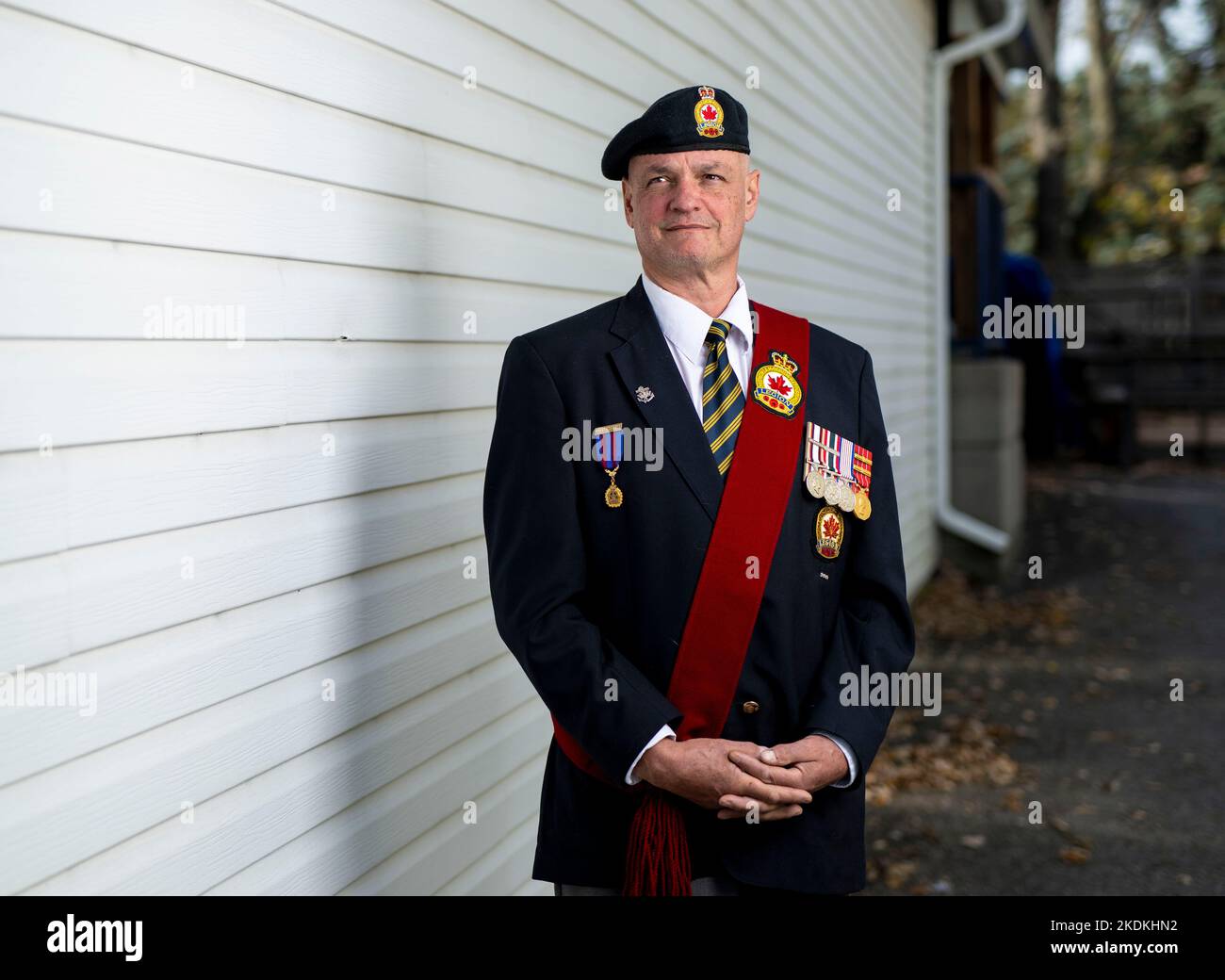 Chief Petty Officer First Class (retired) Jake McDavid stands in Ottawa ...