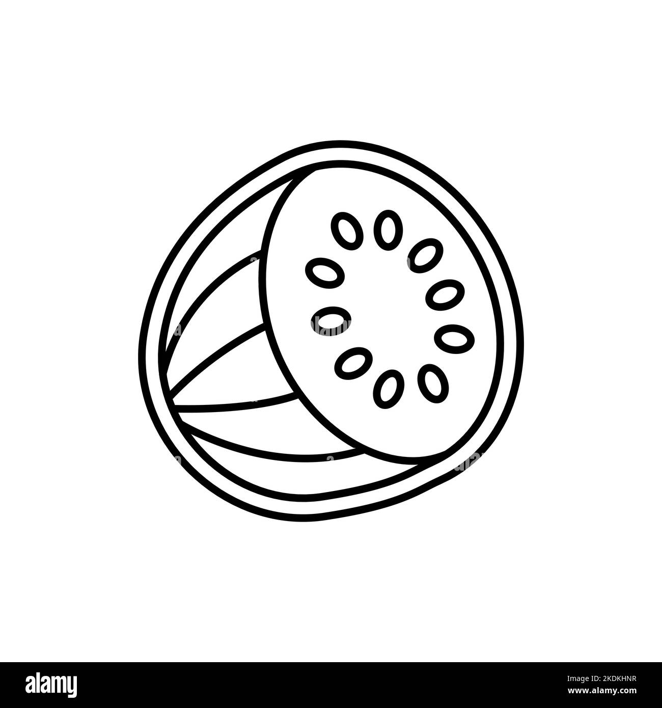 Watermelon slot color line icon. Gambling casino Stock Vector Image ...