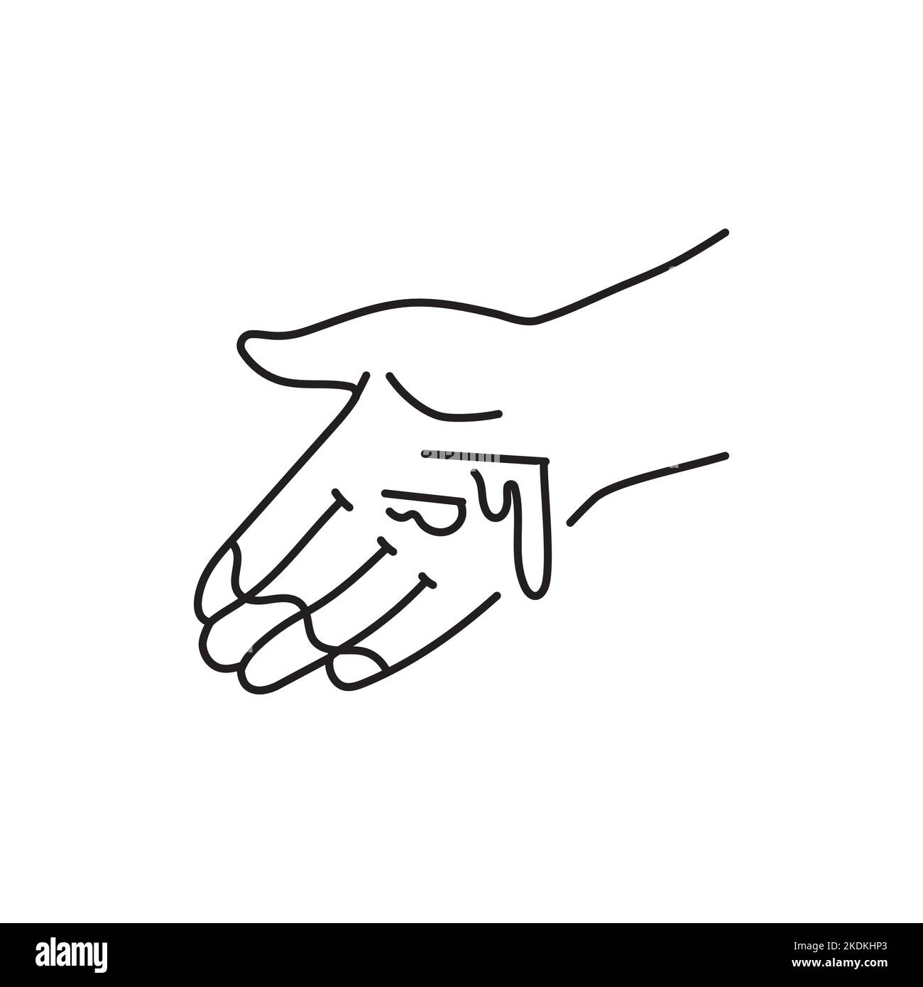 Bleeding from the hand color line icon. Injuries concept Stock Vector ...