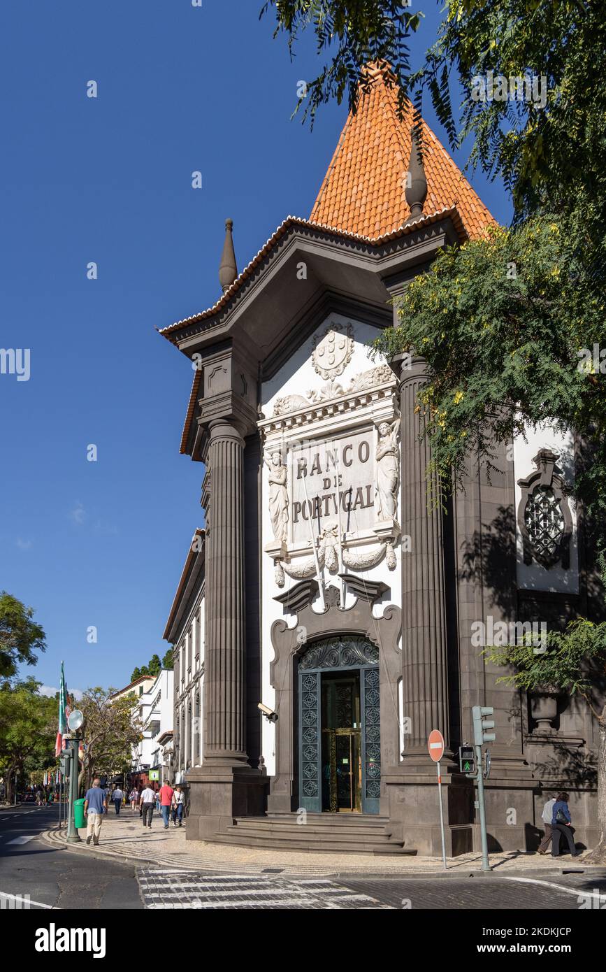 Banco de Portugal Building, Funchal, Madeira, Portugal Stock Photo - Alamy