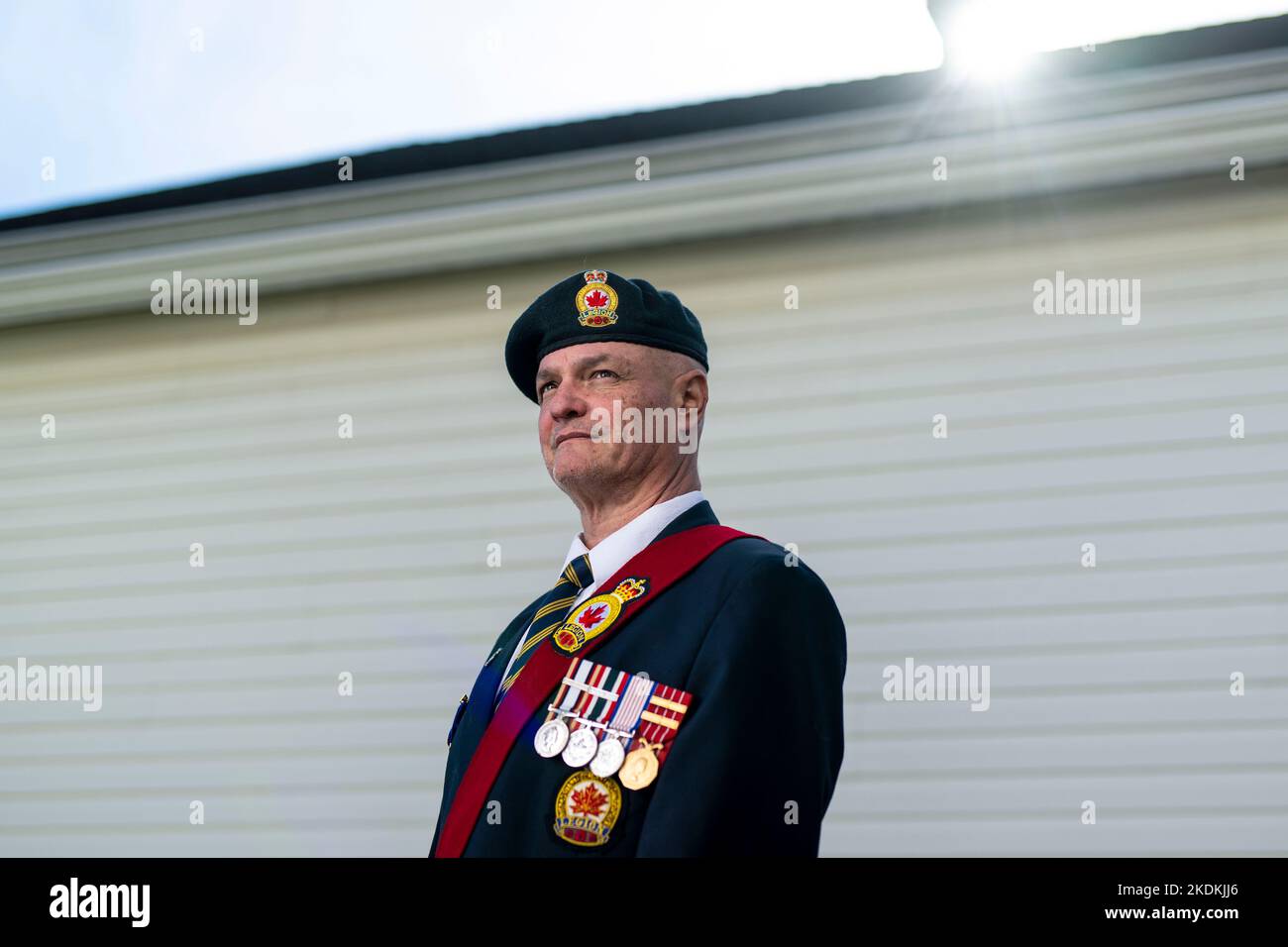Chief Petty Officer First Class (retired) Jake McDavid stands in Ottawa ...