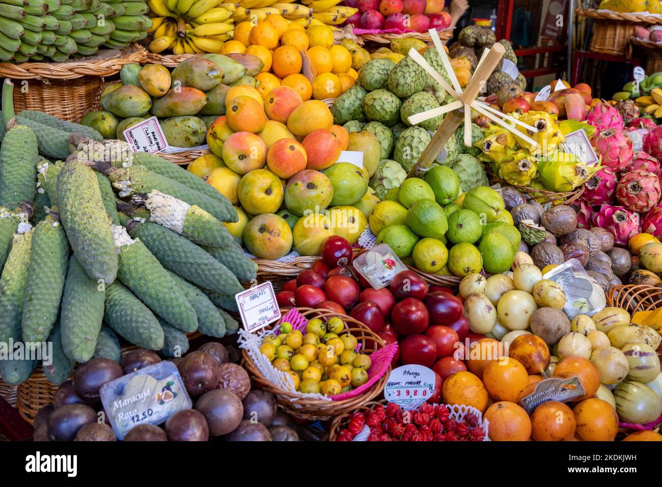 Indoor Market in Funchal, Madeira, Portugal Stock Photo - Alamy